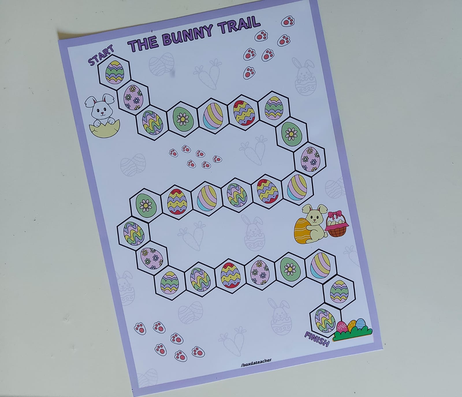 Easter Game – The Bunny Trail – Box da Teacher